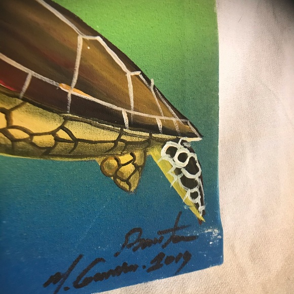 Wall Decor | Hand Painted Sea Turtle | Poshmark